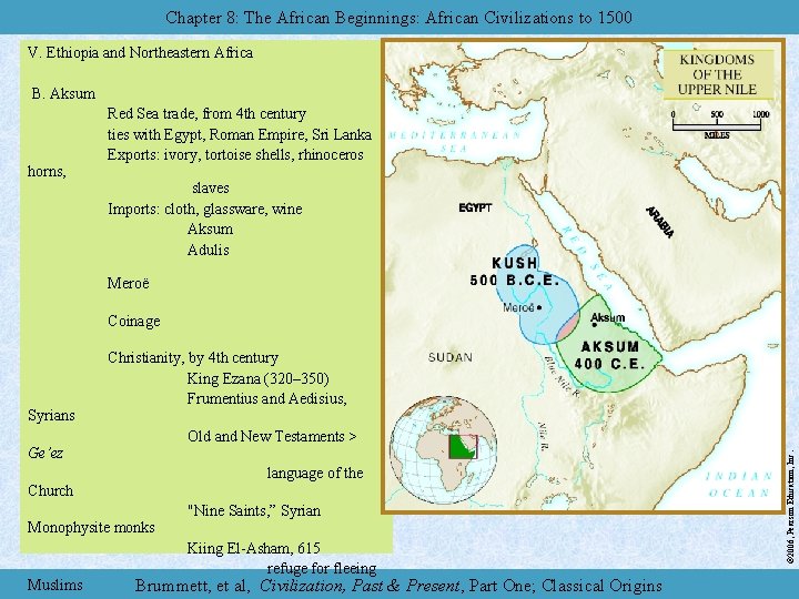 Chapter 8 The African Beginnings African Civilizations to