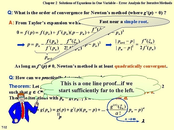 Chapter 2 Solutions of Equations in One Variable