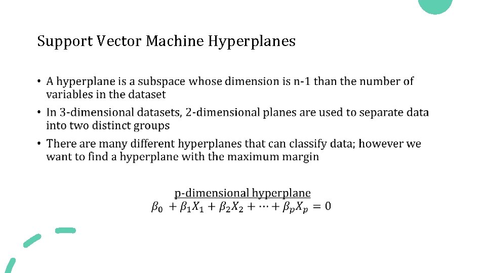 Support Vector Machine By Alexy Skoutnev Mentor Milad