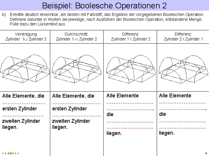 Beispiel Boolesche Operationen 2 Ergnzung zum multimedialen bilingualen