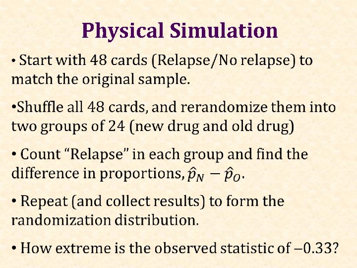 Using Randomization Methods to Build Conceptual Understanding of
