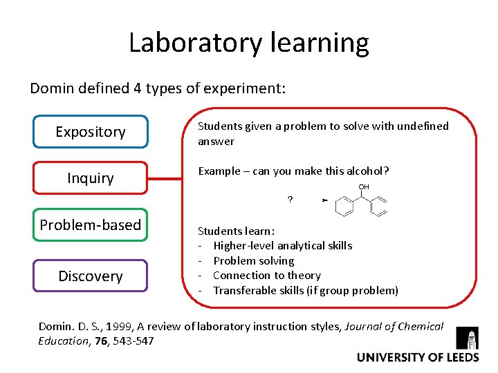 Revising the Undergraduate Laboratory Curriculum A case study