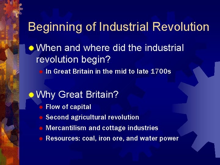 Industrial Revolution was Industrialization Beginning of Industrial ...