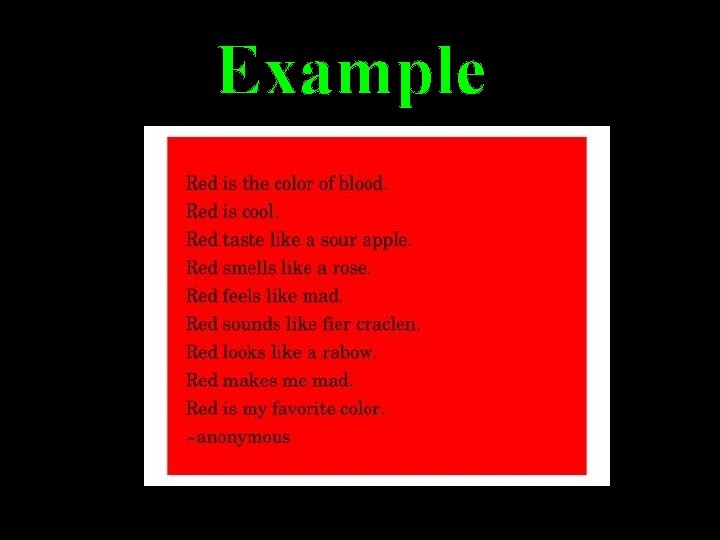 Poetry Lesson Objectives Lesson 1 Introduction to Poetry