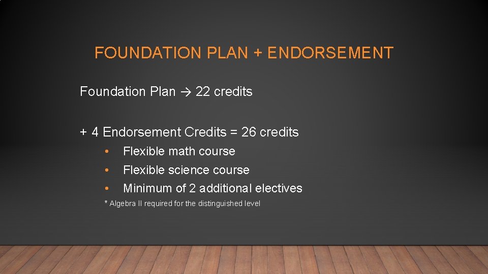FOUNDATION HIGH SCHOOL GRADUATION PLAN IMPLEMENTATION HOUSE BILL