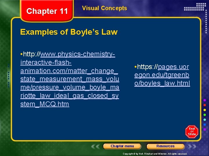 Chapter 11 Section 2 The Gas Laws Objectives