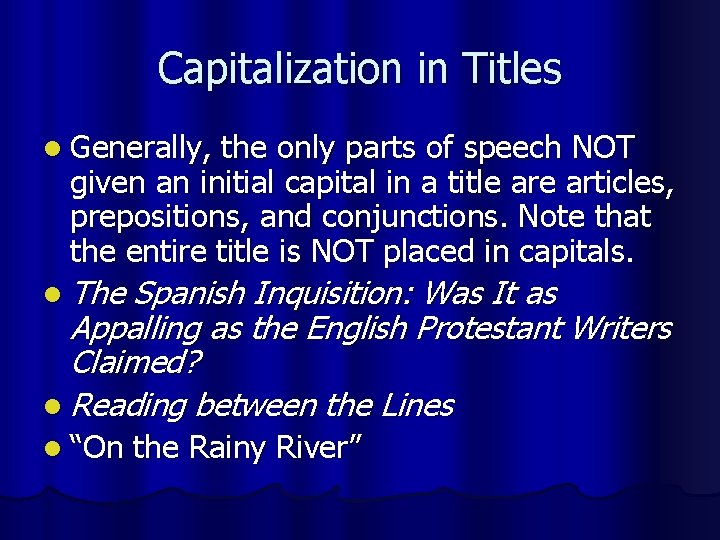 Some Punctuation Basics Adapted from Eric Stephensons Presentation