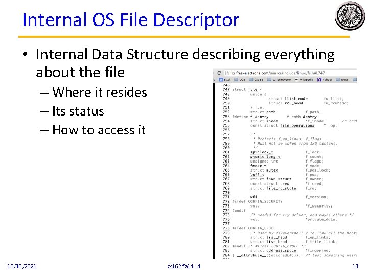 Introduction to File Systems beneath the surface David