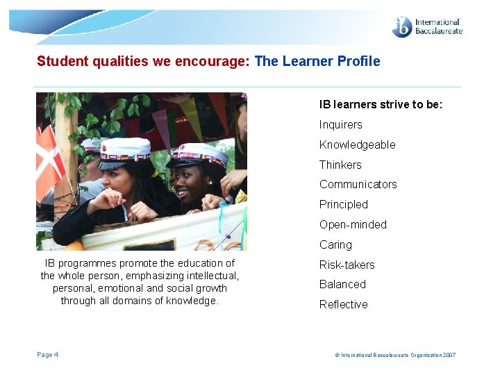 Keeping the doors open to IB For students