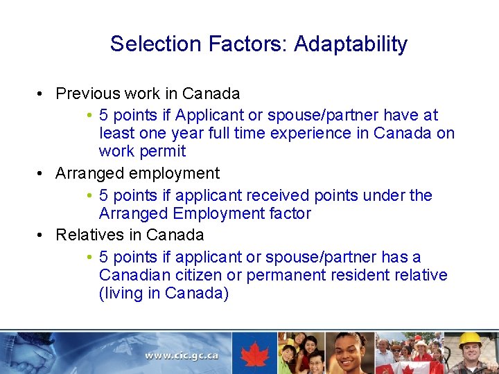 Oh CANADA Essential facts about Visiting Studying Working