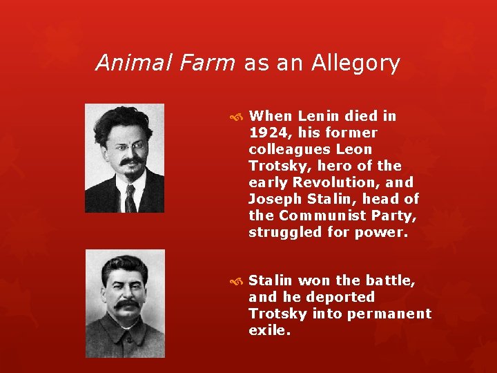 Animal Farm By George Orwell Background Many of
