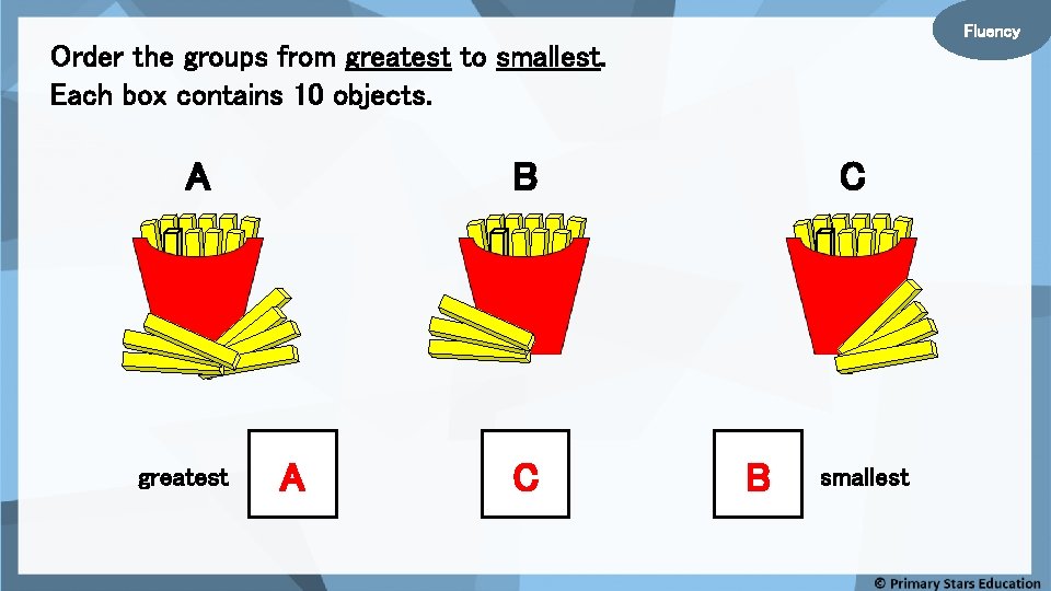 YEAR 1 Place Value Compare groups of objects