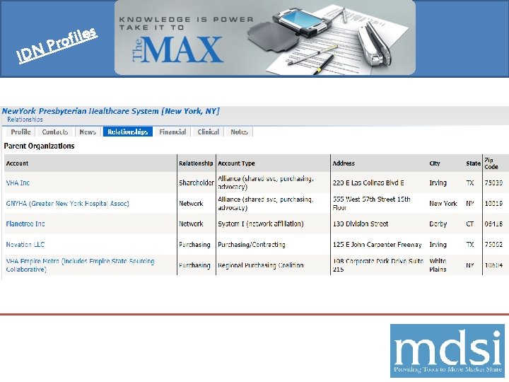 INFORMATION COMMUNICATION EDUCATION Medical Distribution Solutions Inc MDSI