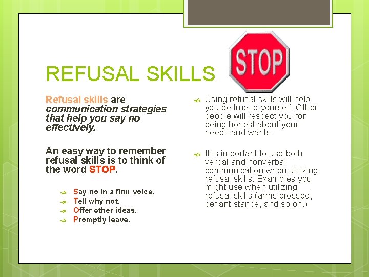 HEALTH SKILLS THE FOUNDATION CHAPTER 2 CHAPTER OBJECTIVES