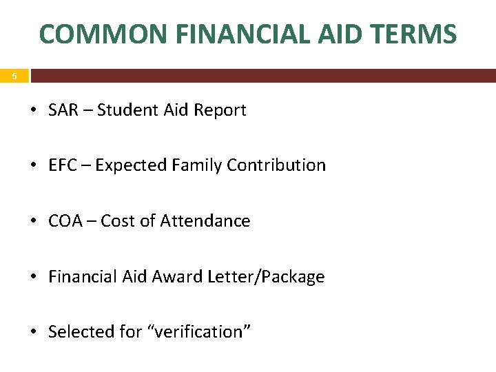1 What College Bound Students Need to Know