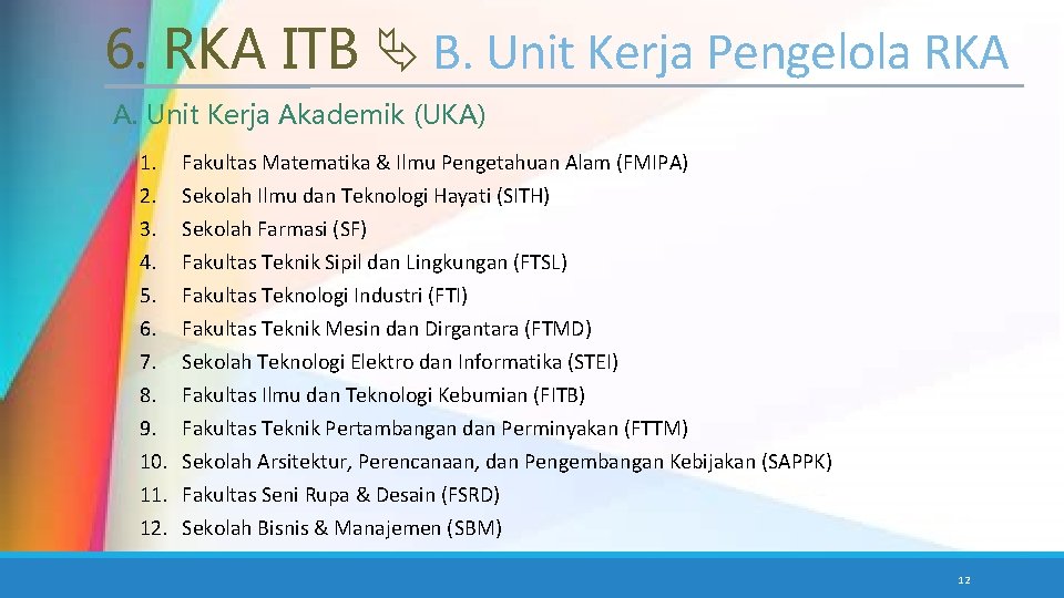 SISTEM PERENCANAAN ITB PTN BH 2020 Direktorat perencanaan