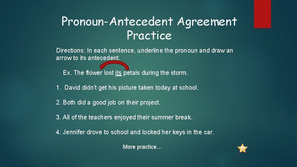 Pronoun Review TopicObjective Pronouns and their functions 1