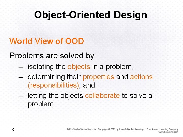 Chapter 9 ObjectOriented Design and HighLevel Programming Languages