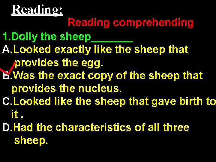 Dolly the sheep and its baby Quiz The