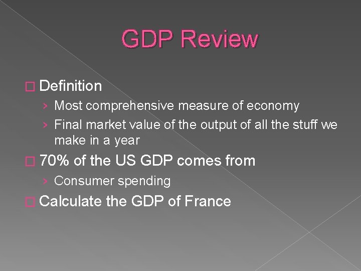 Economic Review What are the 3 Basic Economic