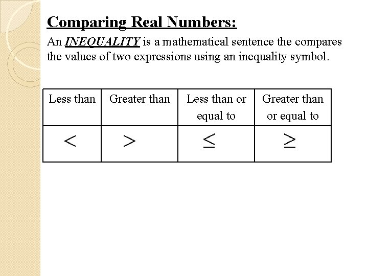 1 3 Real Numbers and the Number Line