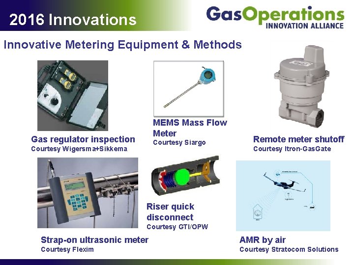 Overview of Innovation in Gas Distribution Operations Recent