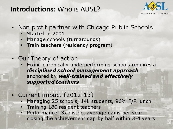 Academy for Urban School Leadership Lifelong Learning Summer