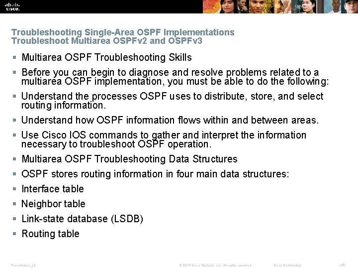 Instructor Materials Chapter 10 OSPF Tuning and Troubleshooting