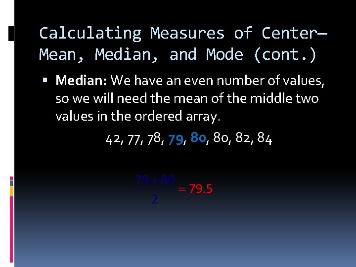 MEASURES OF CENTRAL TENDENCY Unifix cubes activity Get