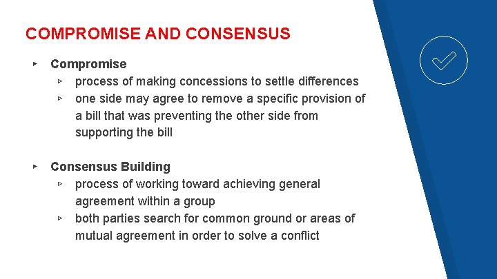 REVIEW 1 B RESOLVING OPPOSING POSITIONS REVIEWING AMERICAN