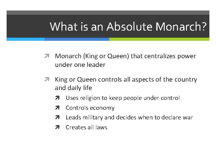Absolute Monarchy The Scientific Revolution Age of Enlightenment