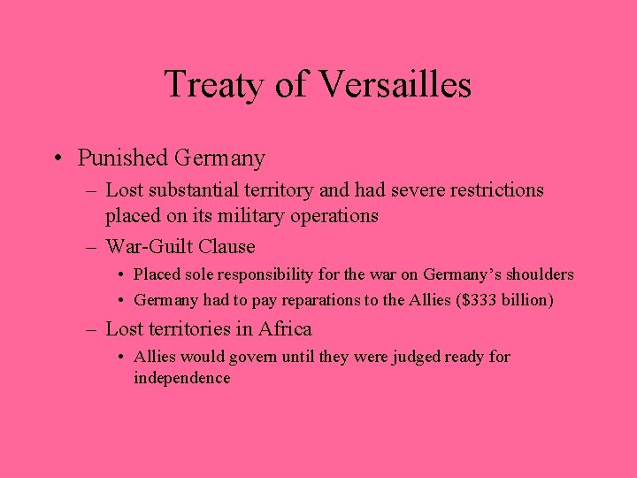 A Flawed Peace The Big Four Woodrow Wilson