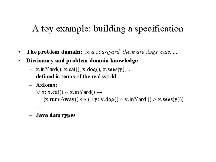 A Constructive Modeling Language For Object Oriented Information