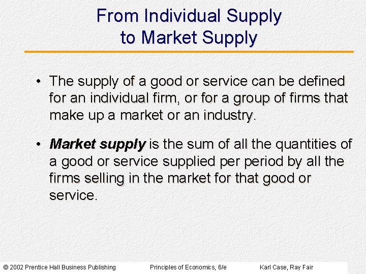 CHAPTER 3 Demand Supply and Market Equilibrium Prepared