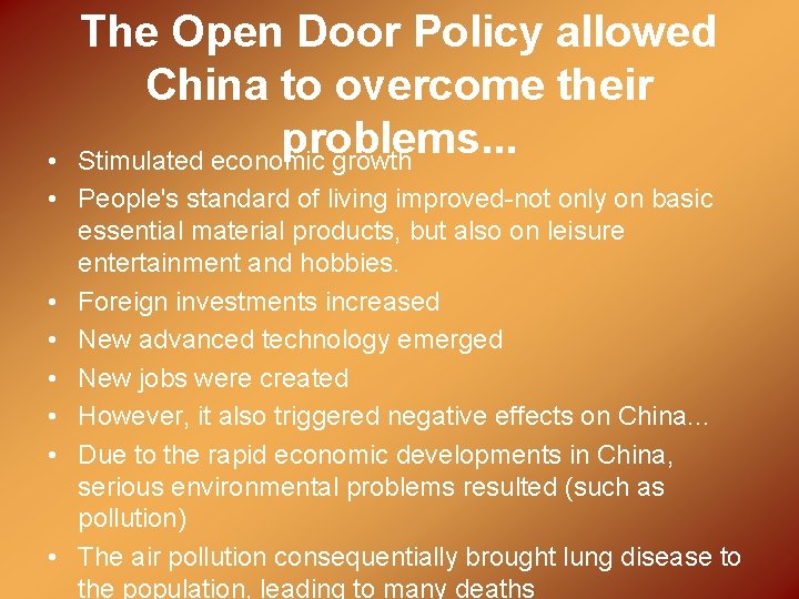 The China Open Door Policy By Carla Martin