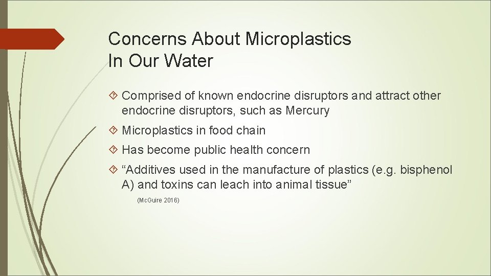Interdependence of the Environment and Public Health Microplastics