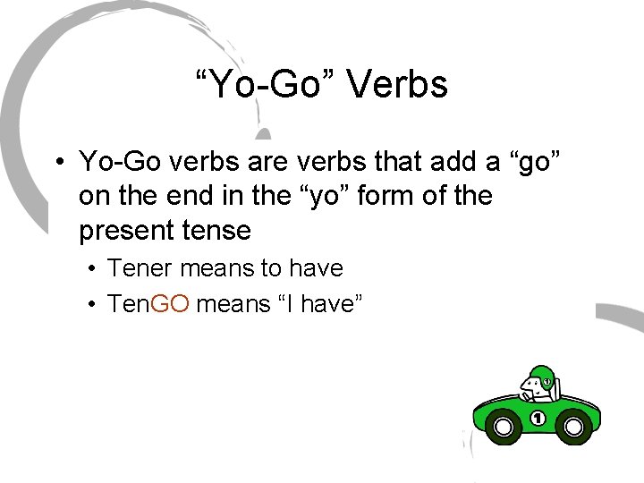 Using the following verbs write 5 sentences telling