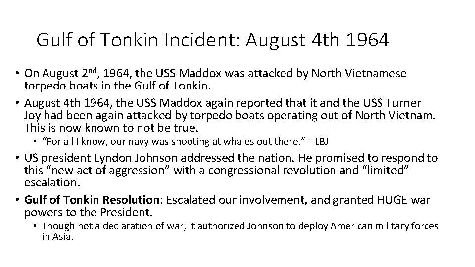 VIETNAM WAR Overview Part 1 STARTER Begin reading