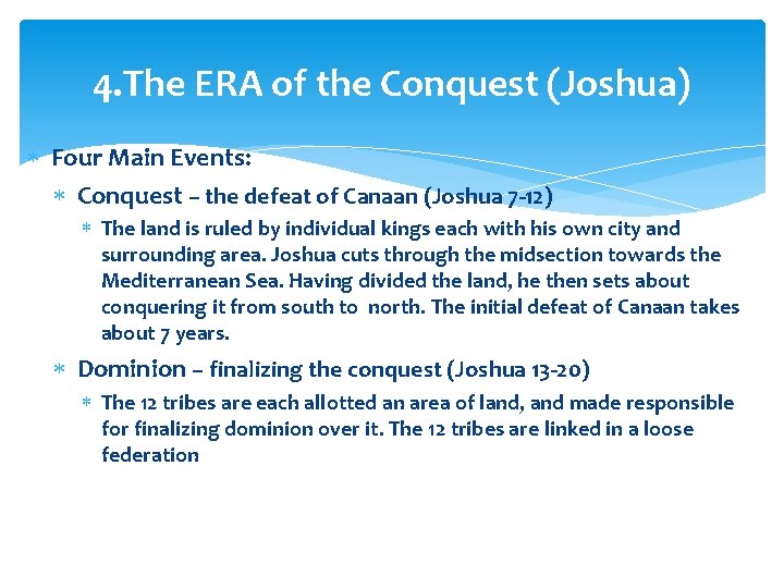 Overview of the OT Inspired by the Holy