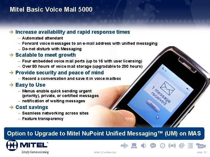 Mitel 5000 HX Mitel Customer Presentation Template July
