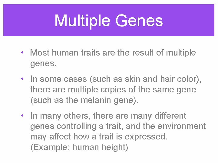 Heredity Chapter 12 part 2 Beyond Mendels Laws