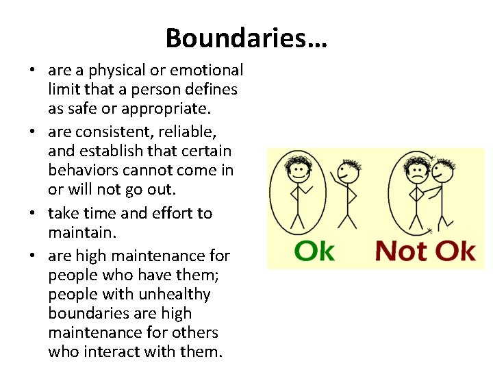 BOUNDARIES A Definition Boundaries are norms rules or