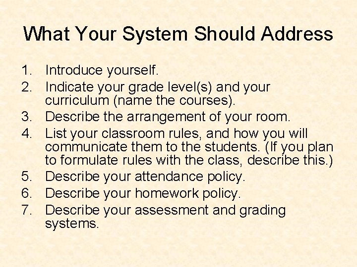 Module 6 CULMINATING COURSE PROJECT Developing a Classroom
