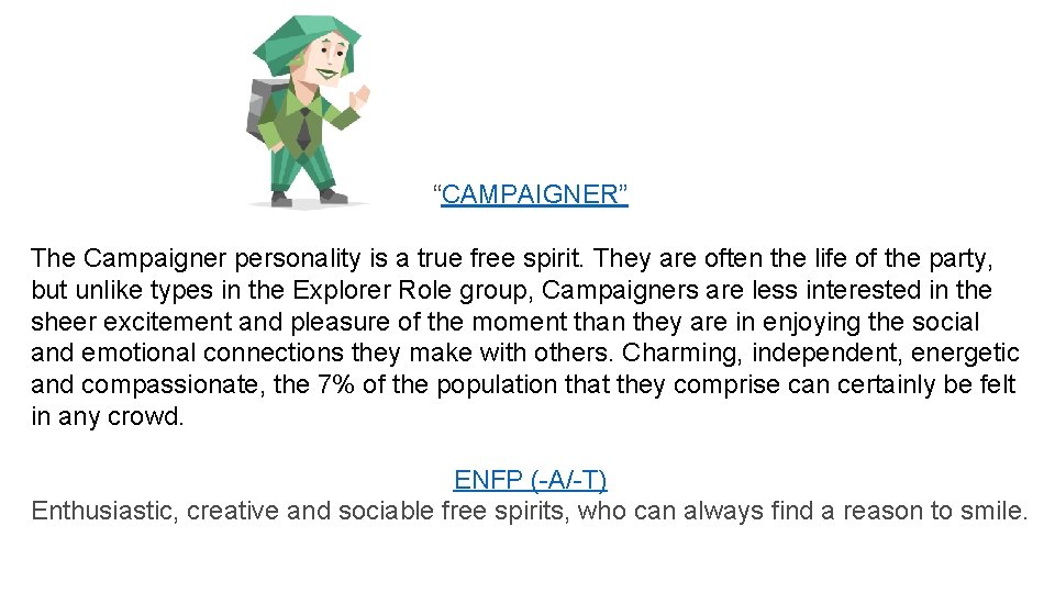 Who Are You Roadmap Take test Identify results