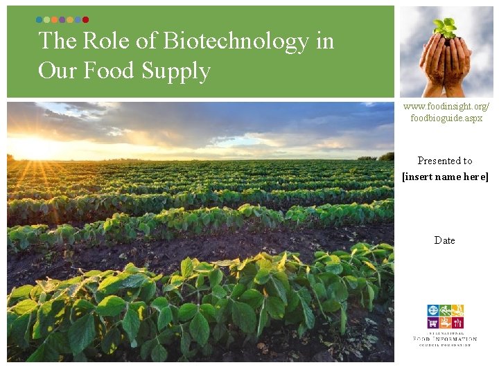 The Role of Biotechnology in Our Food Supply