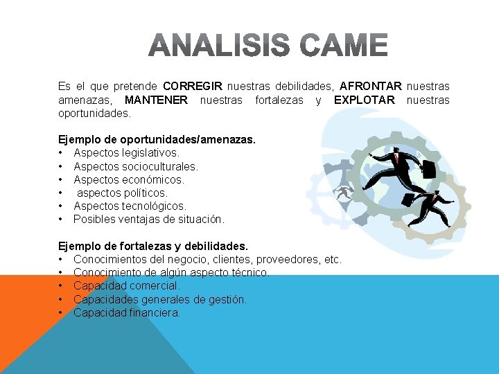 Resume los aspectos clave de un anlisis del