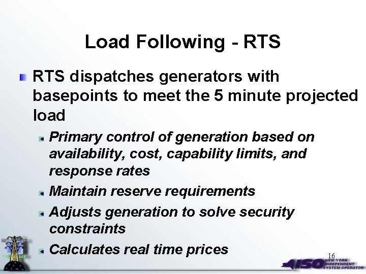 Session 4 The New York Control Area NYCA