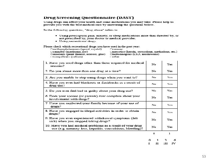 National Screening Brief Intervention and Referral to Treatment