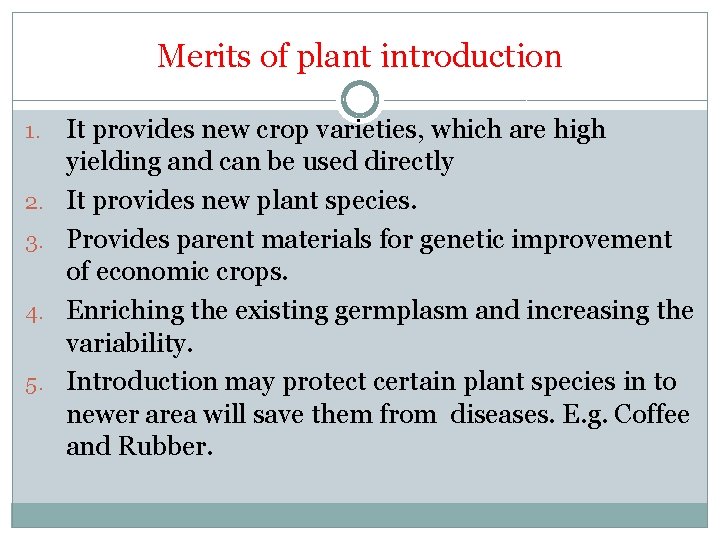Sem VI Paper XV METHODS OF PLANT BREEDING