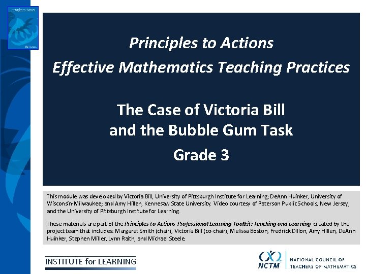 Principles to Actions Effective Mathematics Teaching Practices The